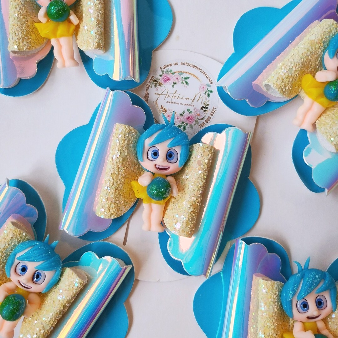 Bow Movie Inside Out 2 Joy Intensely Hair Accessories Feelings Disney ...