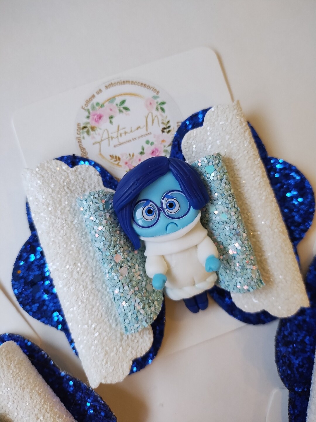 Bow Movie Inside Out 2 Sadness Intensely Hair Accessories Feelings ...