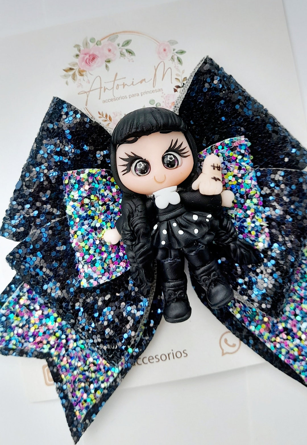 Bows Merlina Enid Hair Clip Princess Costume Gift for Girl - Etsy