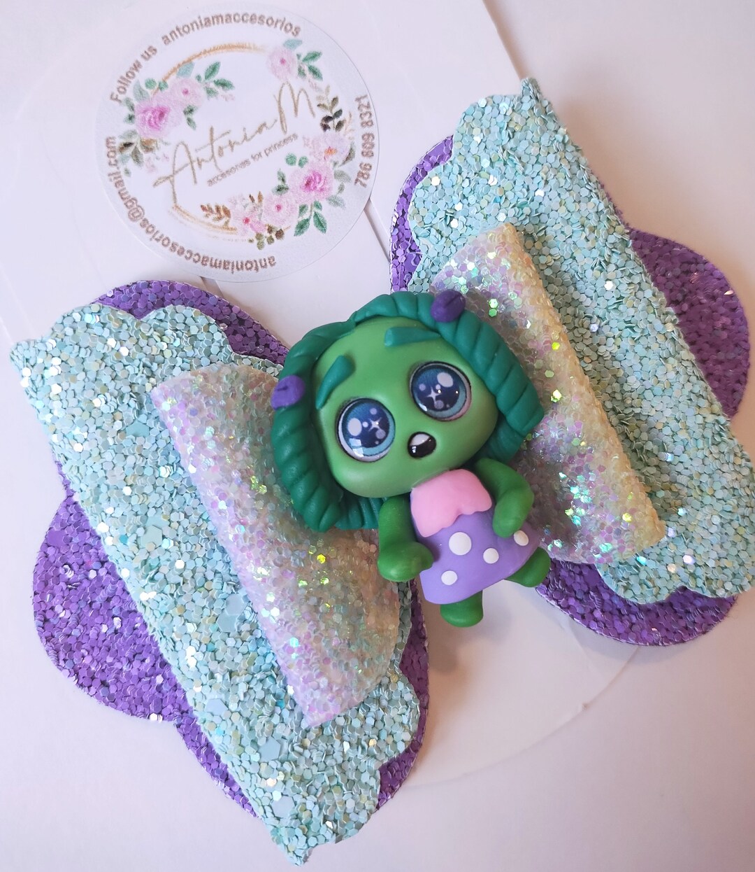 Bow Movie Inside Out 2 Envy Intensely Hair Accessories Feelings Disney ...