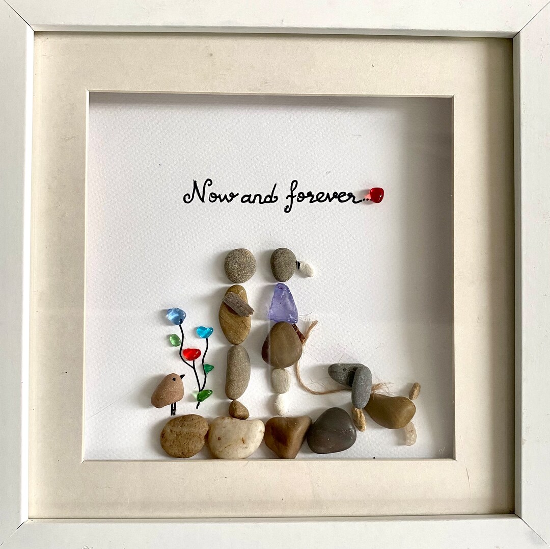 Custom-designed Artworks Pebbles and Sea Glass Picture - Etsy
