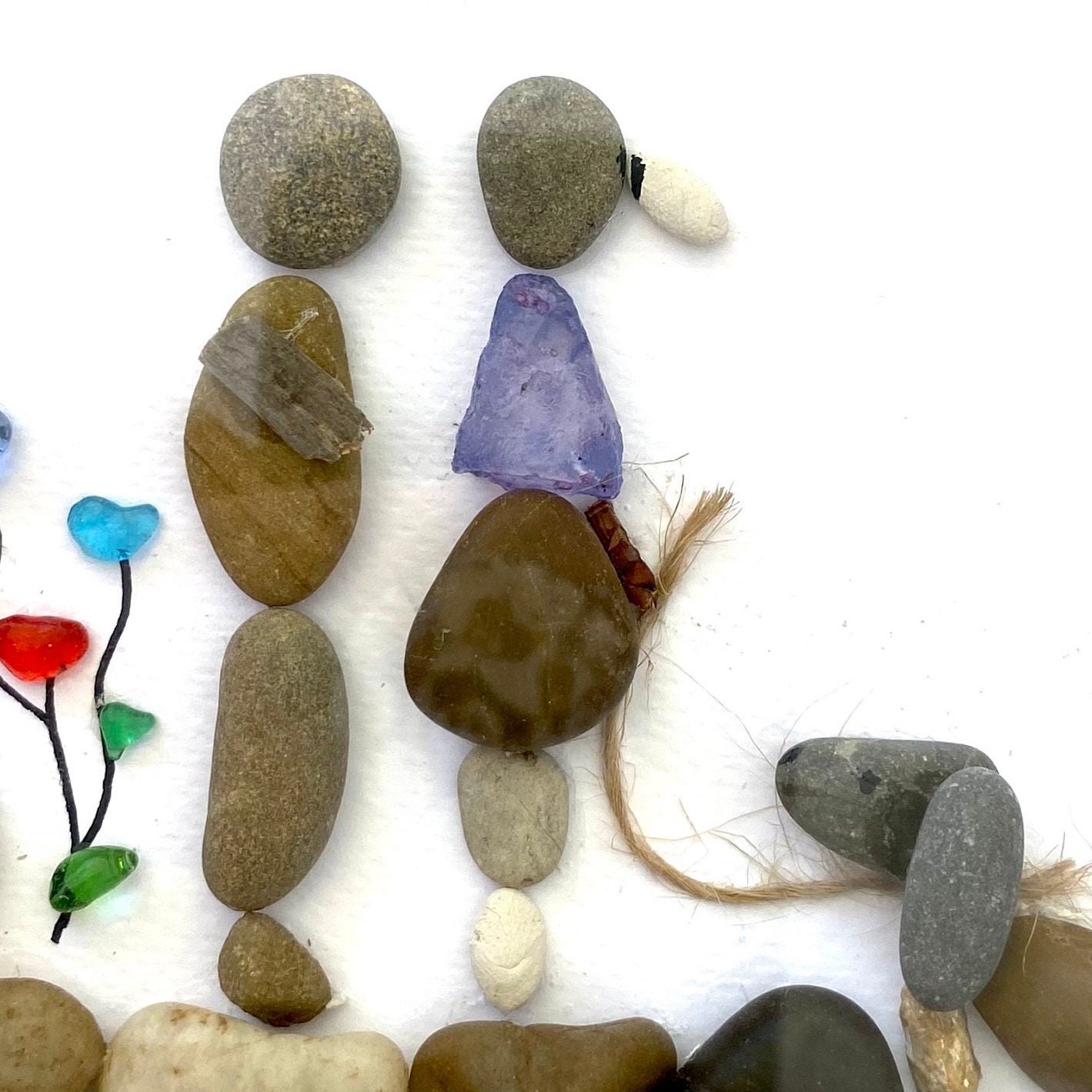 Custom-designed Artworks Pebbles and Sea Glass Picture - Etsy