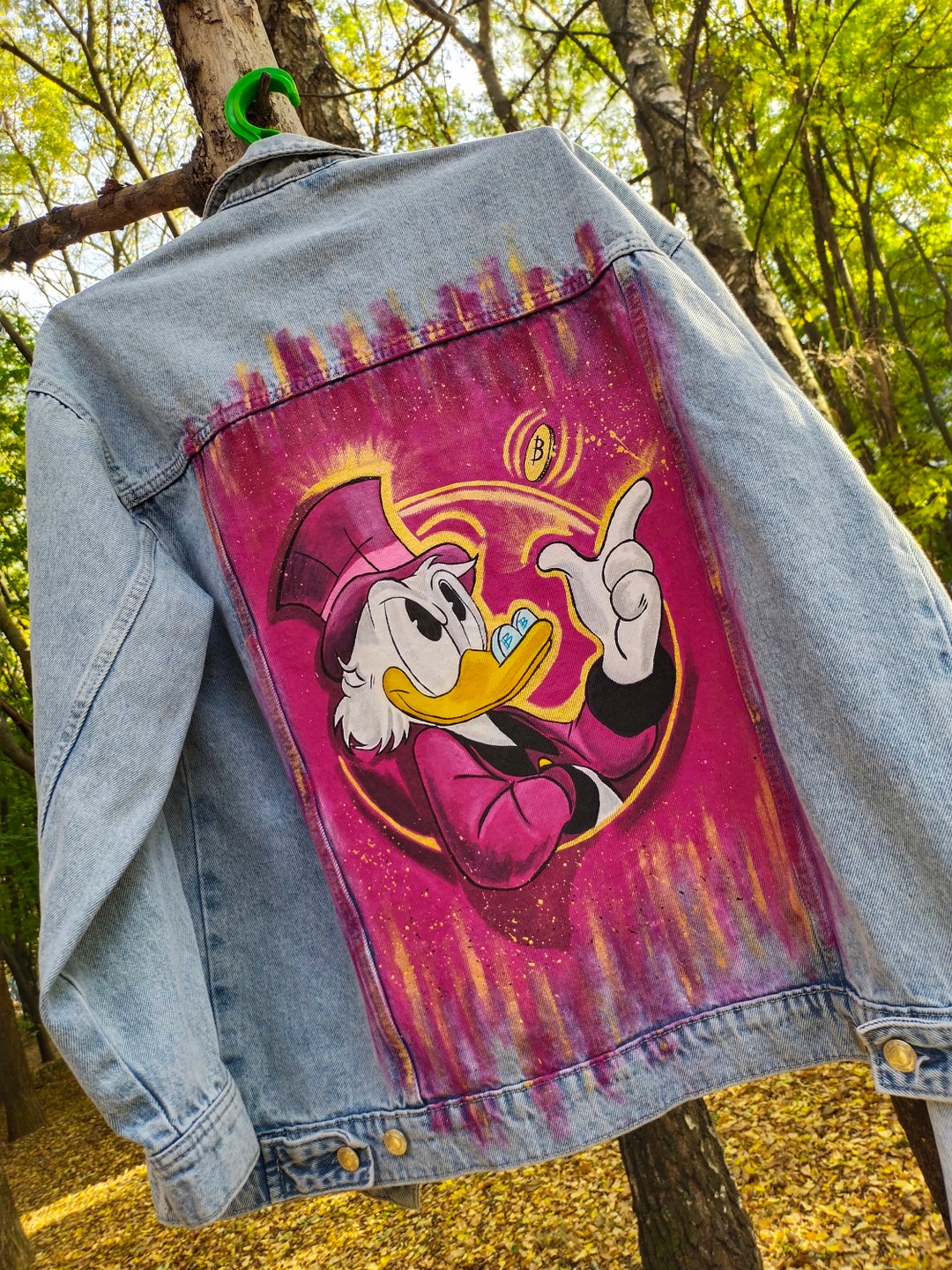 Personalized Denim Jacket, Custom Hand Painted Denim Jacket, Hand ...