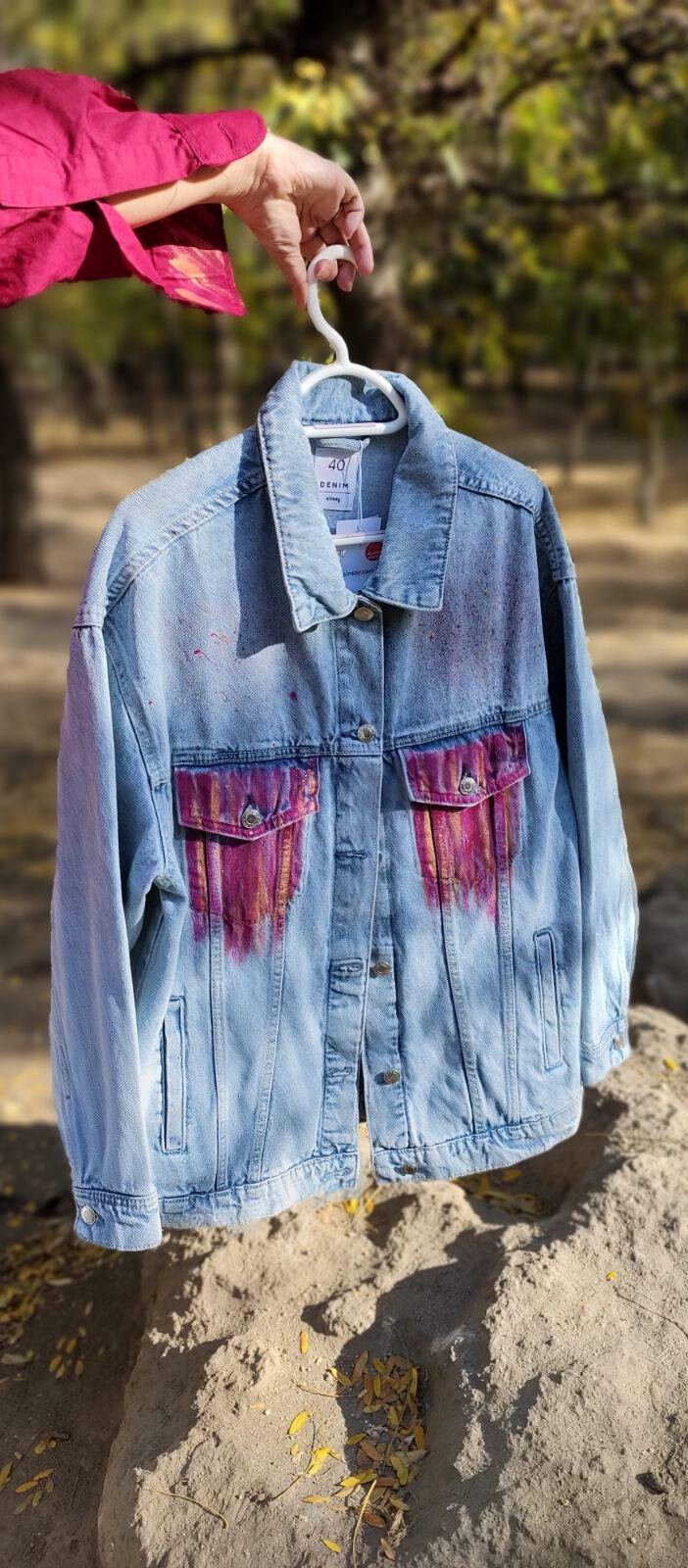 Personalized Denim Jacket, Custom Hand Painted Denim Jacket, Hand ...