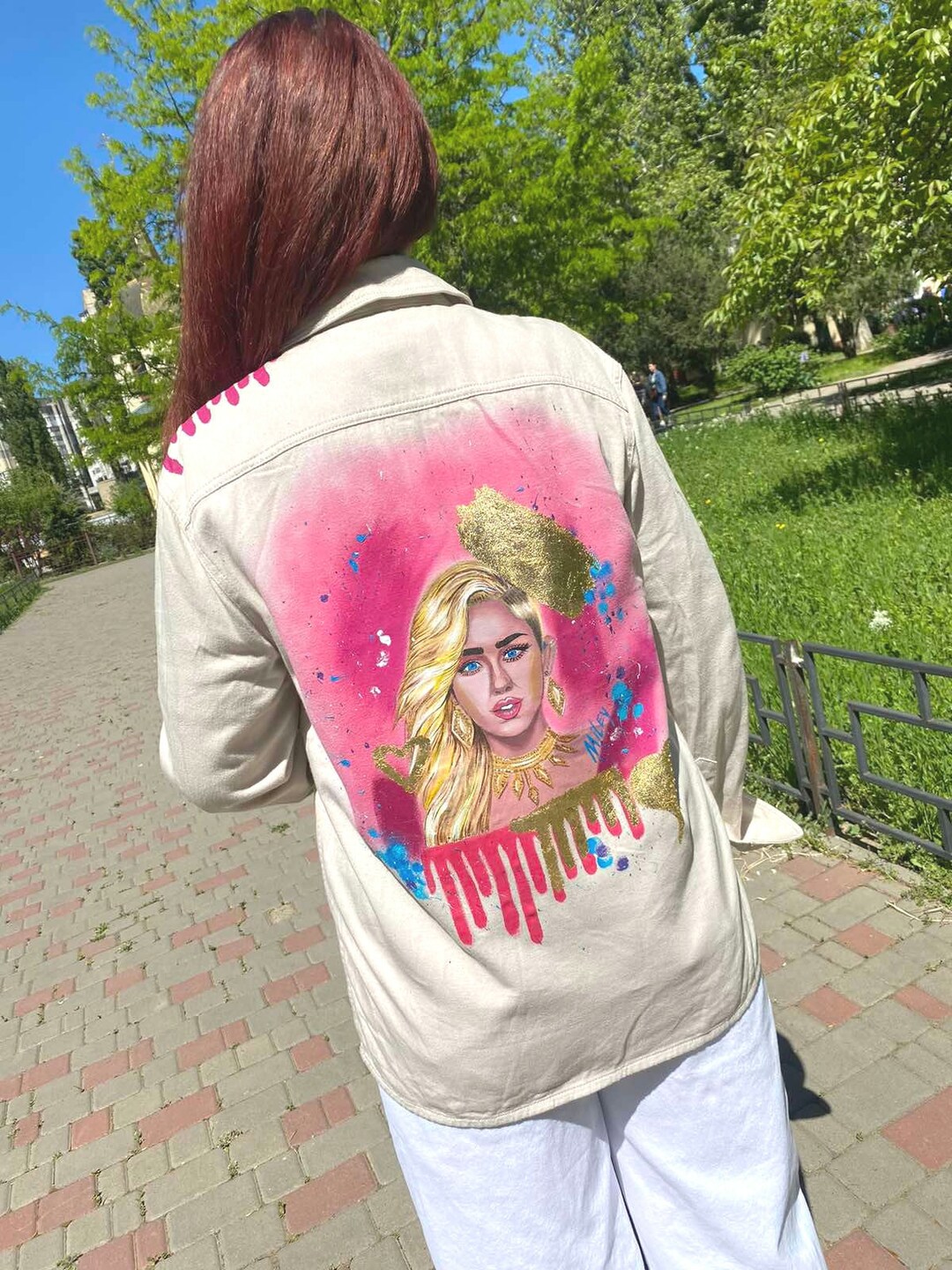 Personalized Denim Jacket, Custom Hand Painted Denim Jacket, Hand ...