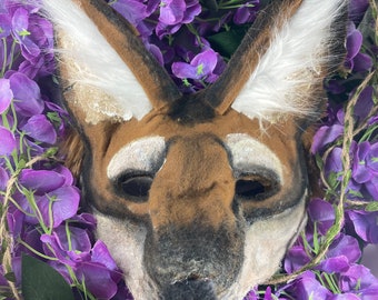 Silver Fox Faux Fur Mask, Handmade - Etsy