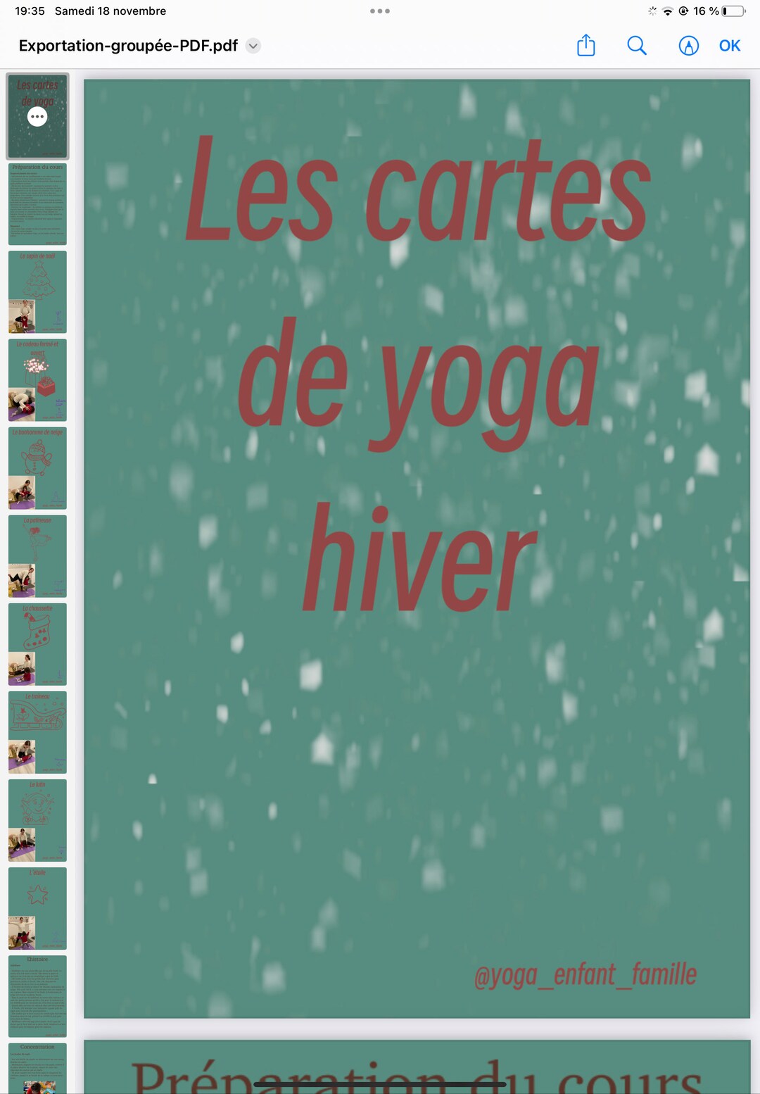 Christmas and Winter Themed Yoga Cards - Etsy