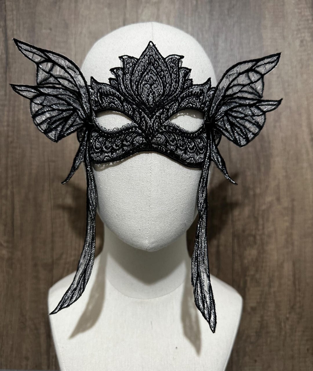 Embroidered Luna Moth Masquerade Mask: Fantasy Costume Mask - Etsy
