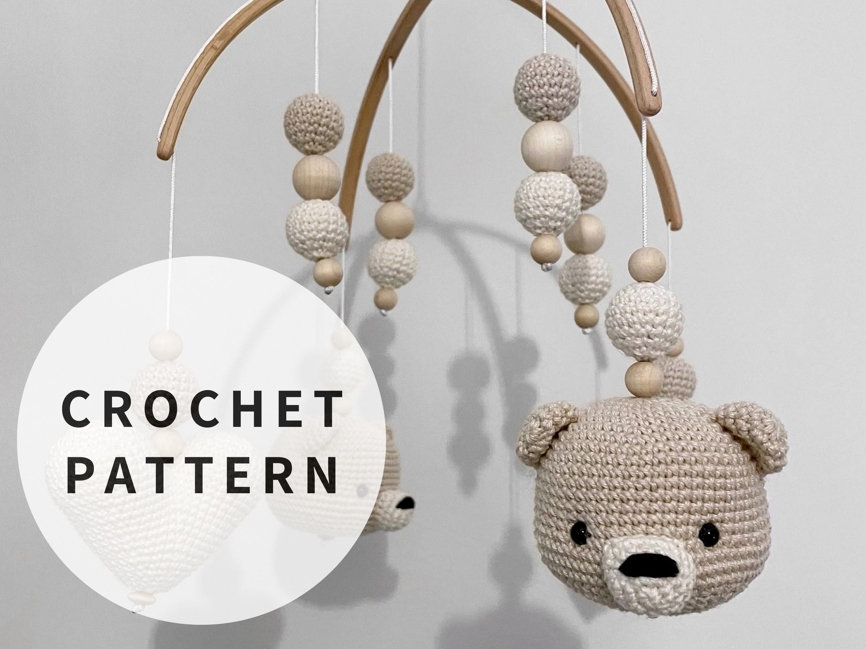 PATTERN: Bear Bed Mobile Pattern Amigurumi Bear Pattern - Etsy
