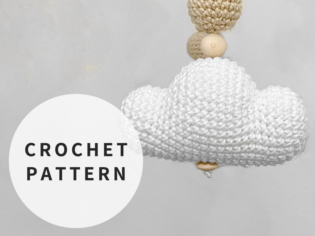 PATTERN: Cloud - Bed Mobile Pattern - Amigurumi Cloud Pattern ...