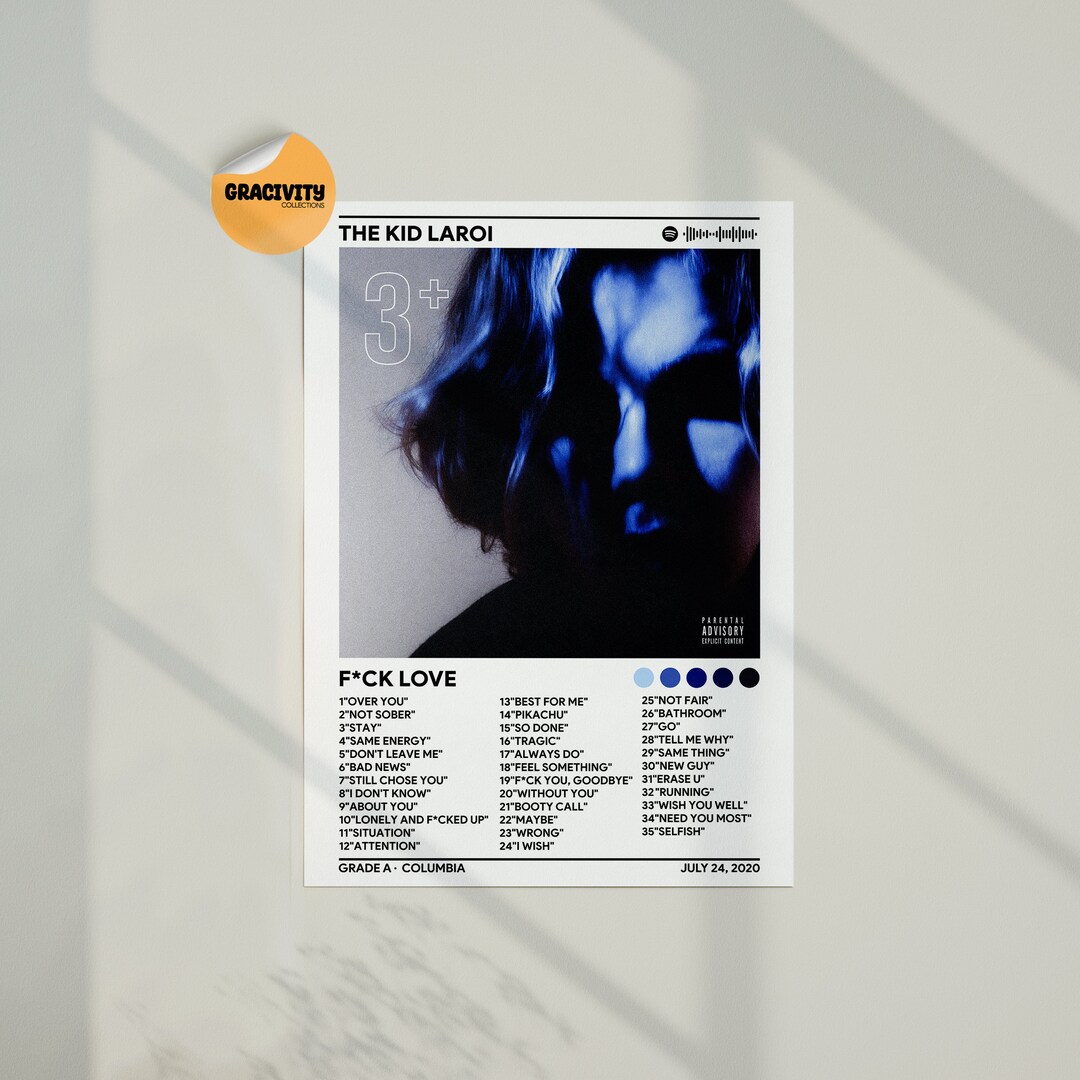 The Kid Laroi Fck Love / Album Poster / Wall Art / Home Decor / the Kid ...