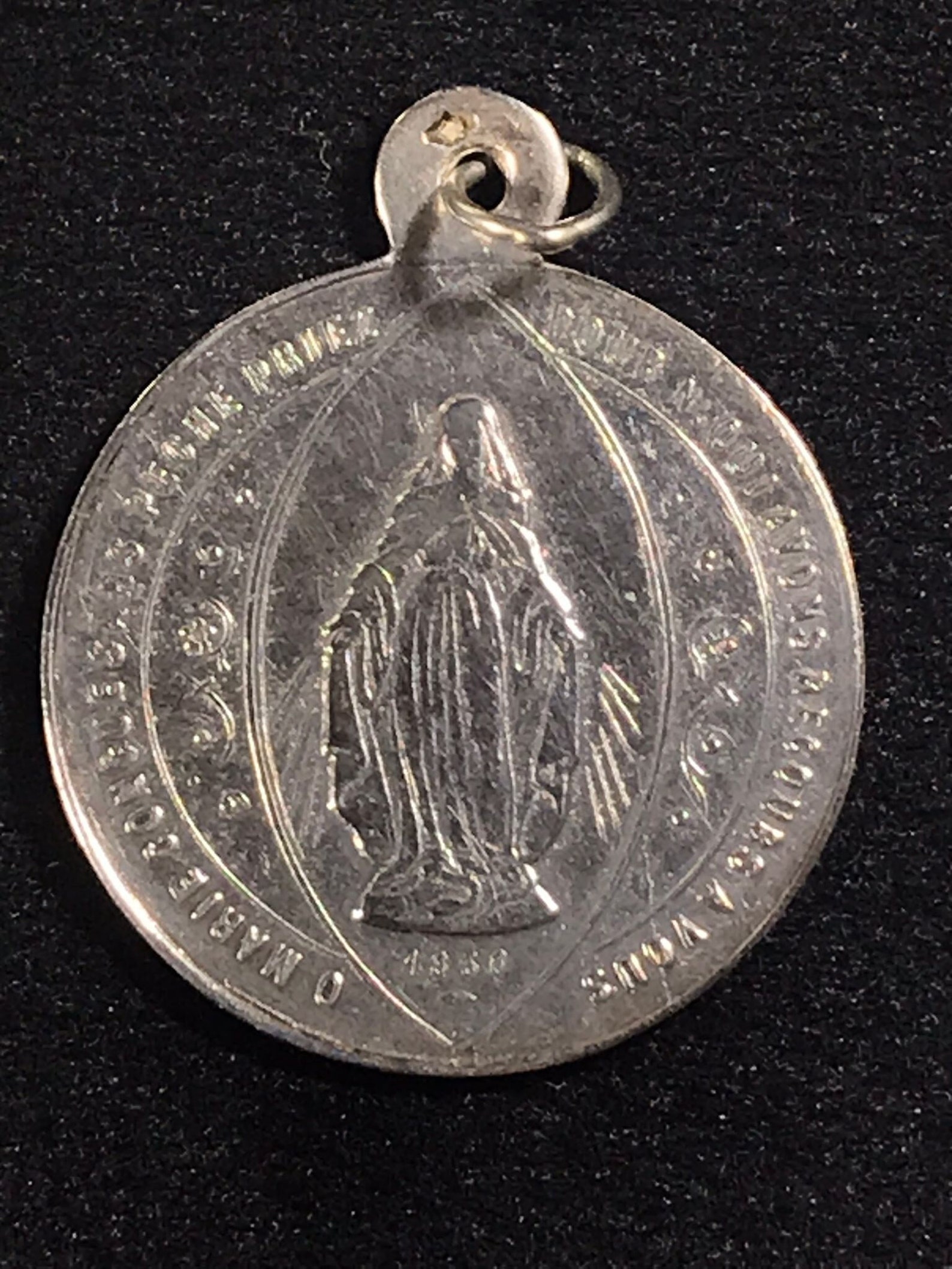 Beautiful Antique Sterling Silver Medal of the Virgin Mary - Etsy