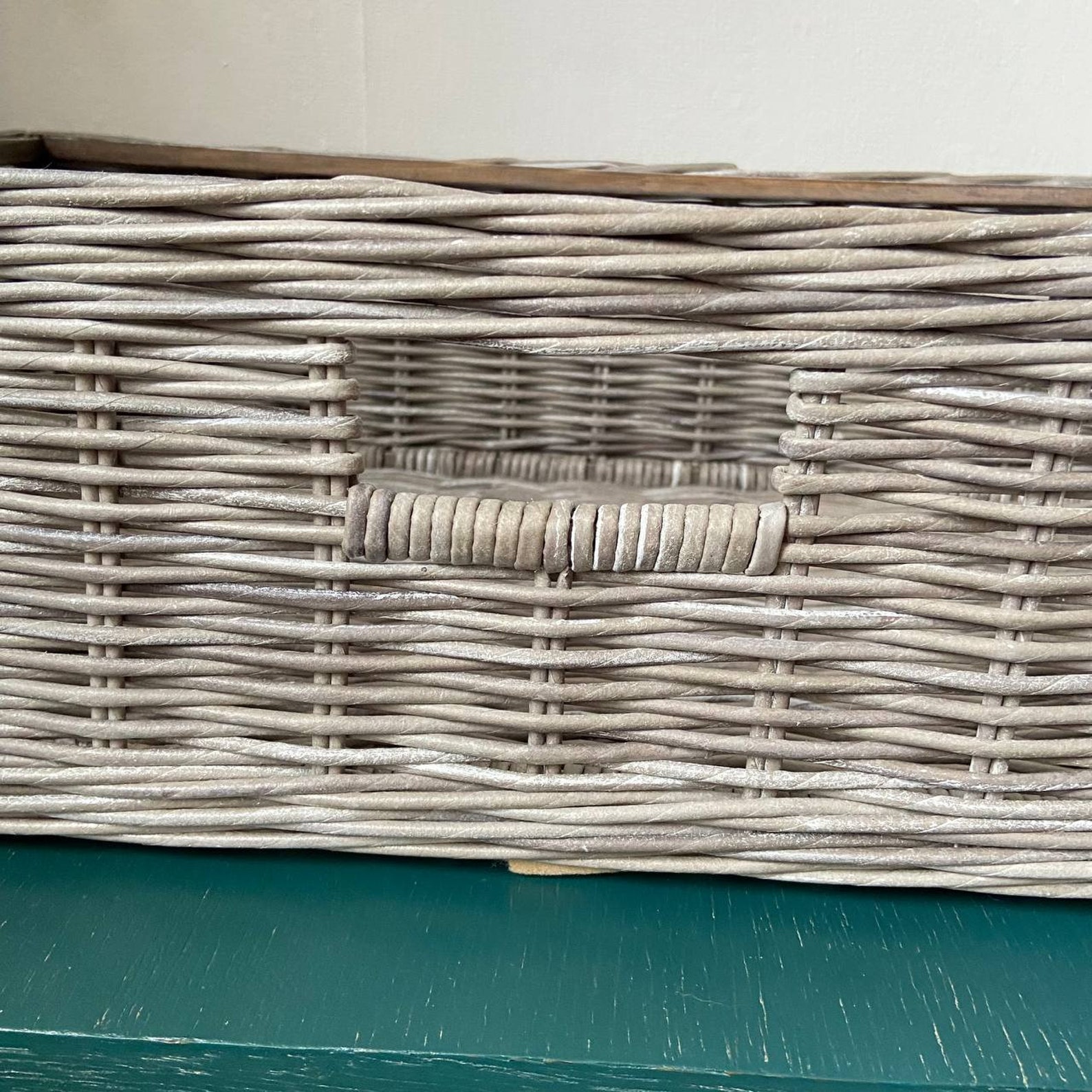 Long Wicker Basket. Brown Storage Basket. Rectangular Basket. - Etsy