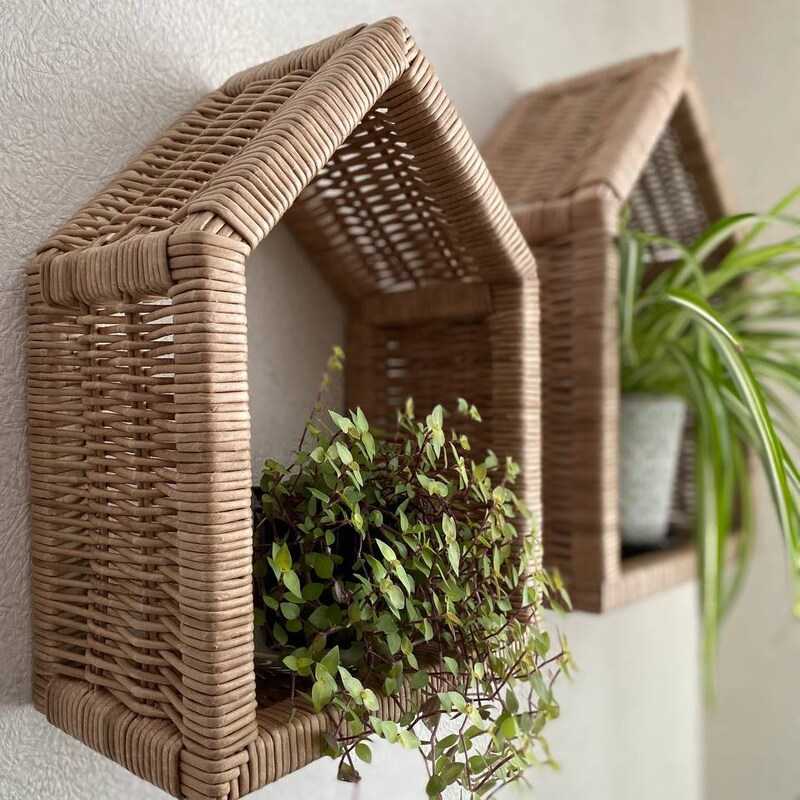 Wicker Wall Shelf - Etsy