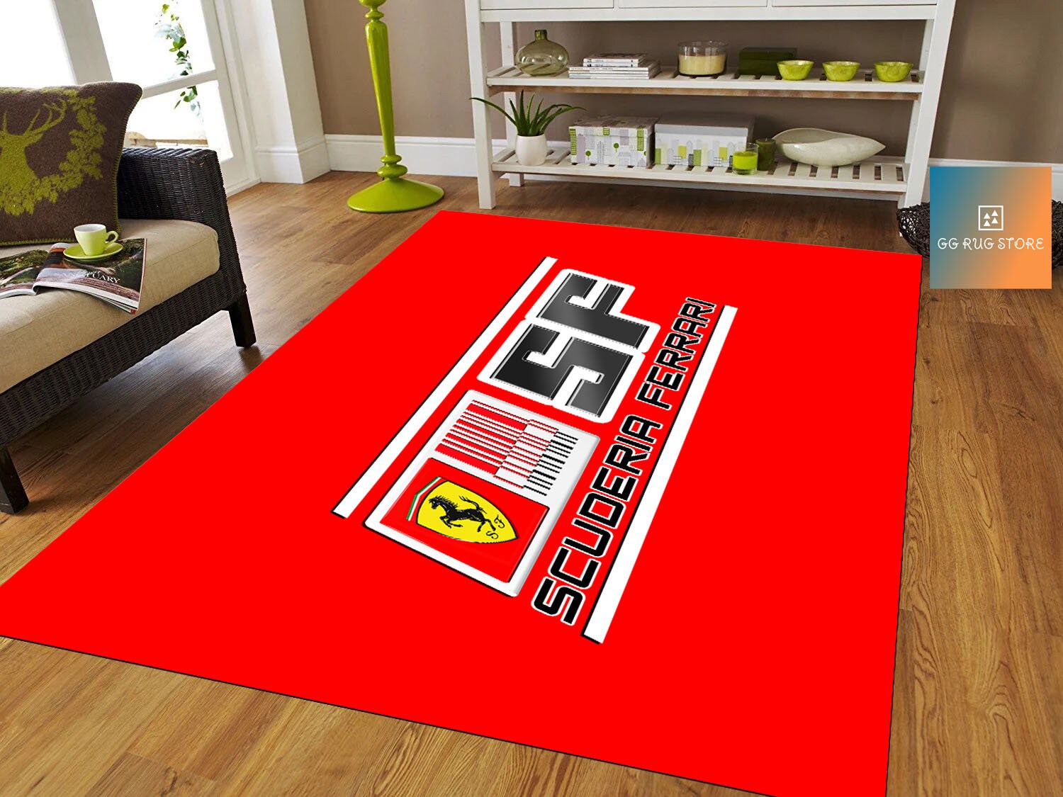 Formula 1 Rug, F1 Rug, Motor Sport Rug, Ferrari Rug, Scudderia Ferrari ...