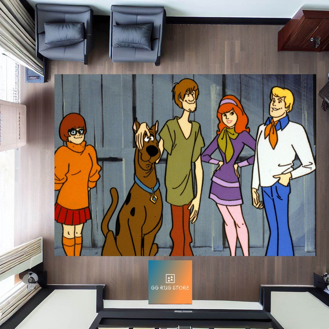 Scooby Doo Rug, Cartoon Rug, Scooby Doo Decor, Kids Room Rug, Nonslip ...