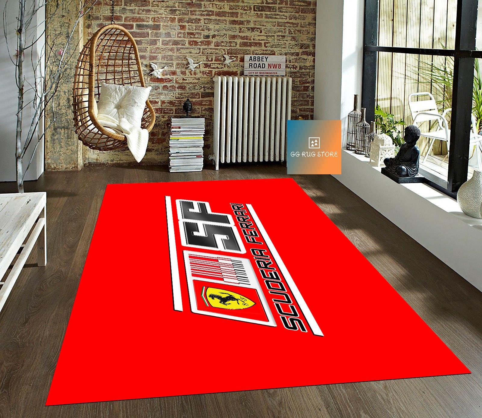 Formula 1 Rug, F1 Rug, Motor Sport Rug, Ferrari Rug, Scudderia Ferrari ...
