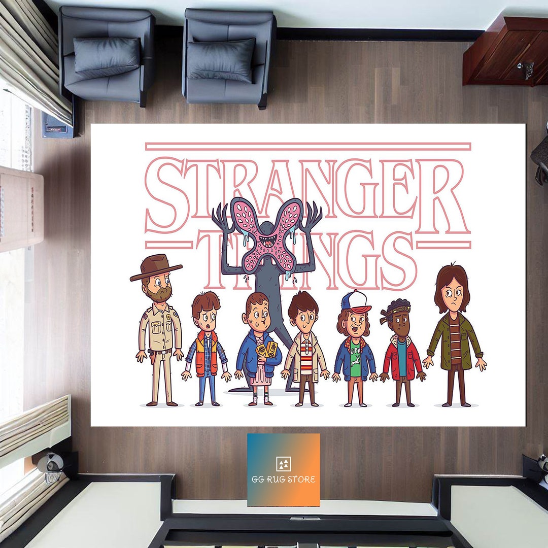 Stranger Things Rug, Eleven, Design Rug, Art Rug, Modern Rug, Custom ...