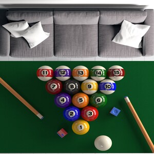 Billiards Rug, Game Rug, Salon Rug, Play Mat, Salon Decor, Billiards ...