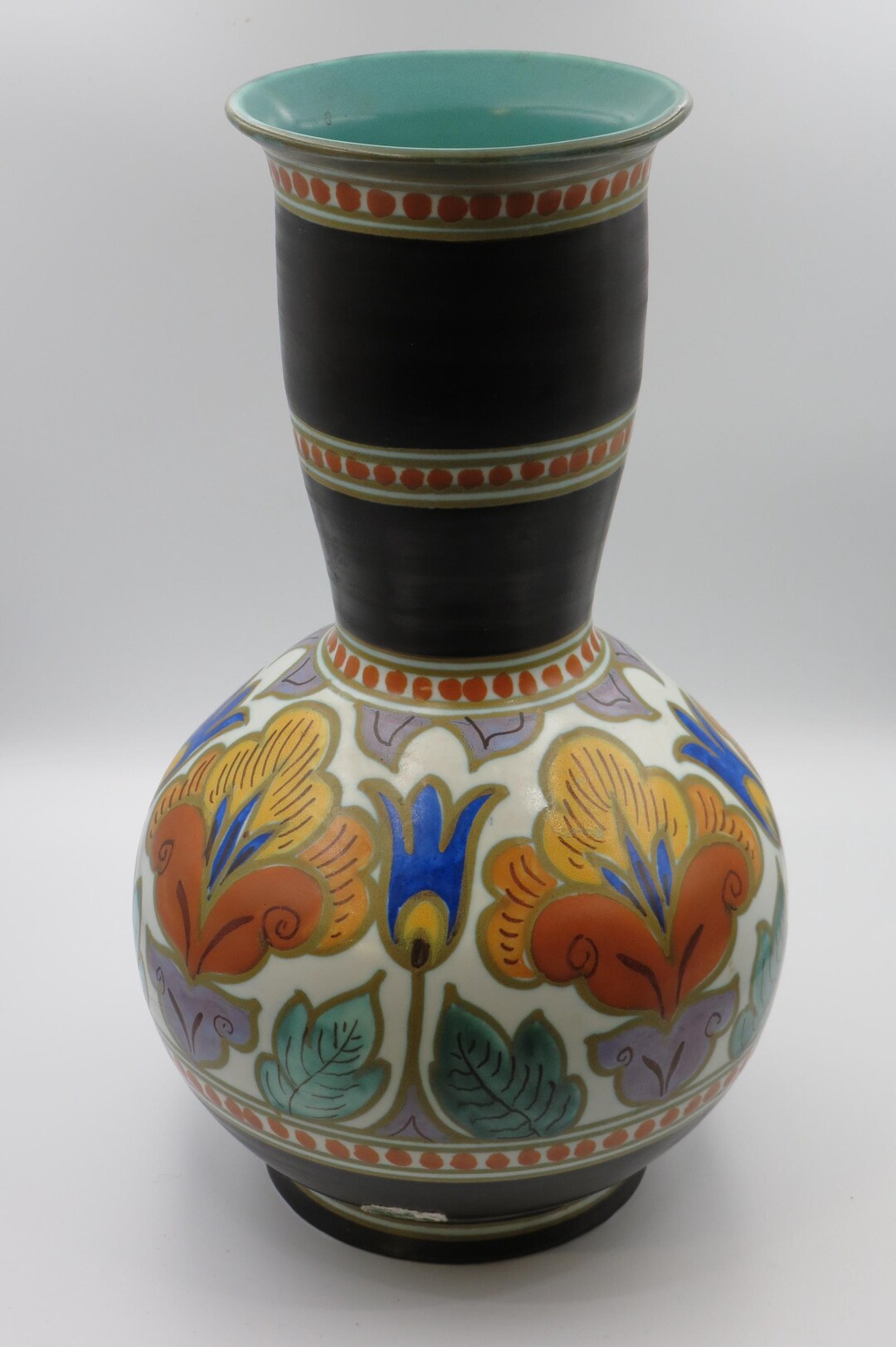 Art Deco Vaas Royal Gouda Pottery - Etsy Australia