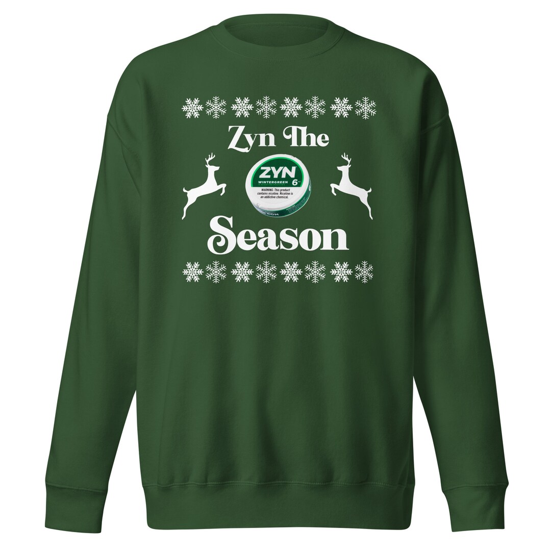 Zyn the Season Funny Christmas Sweater - Etsy