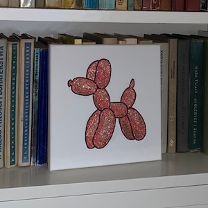 Balloon Dog 20x20cm Bedazzled Custom Painting Art From Rhinestones ...