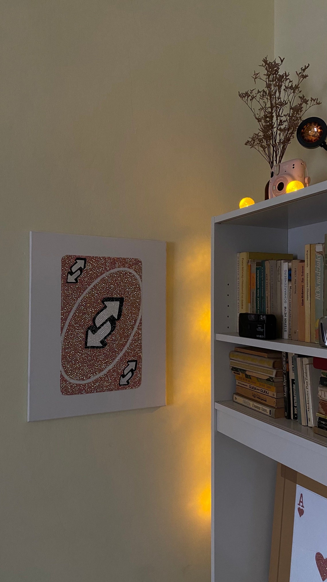 Pink UNO Reverse Card 40x50cm Bedazzled Custom Painting Art From ...