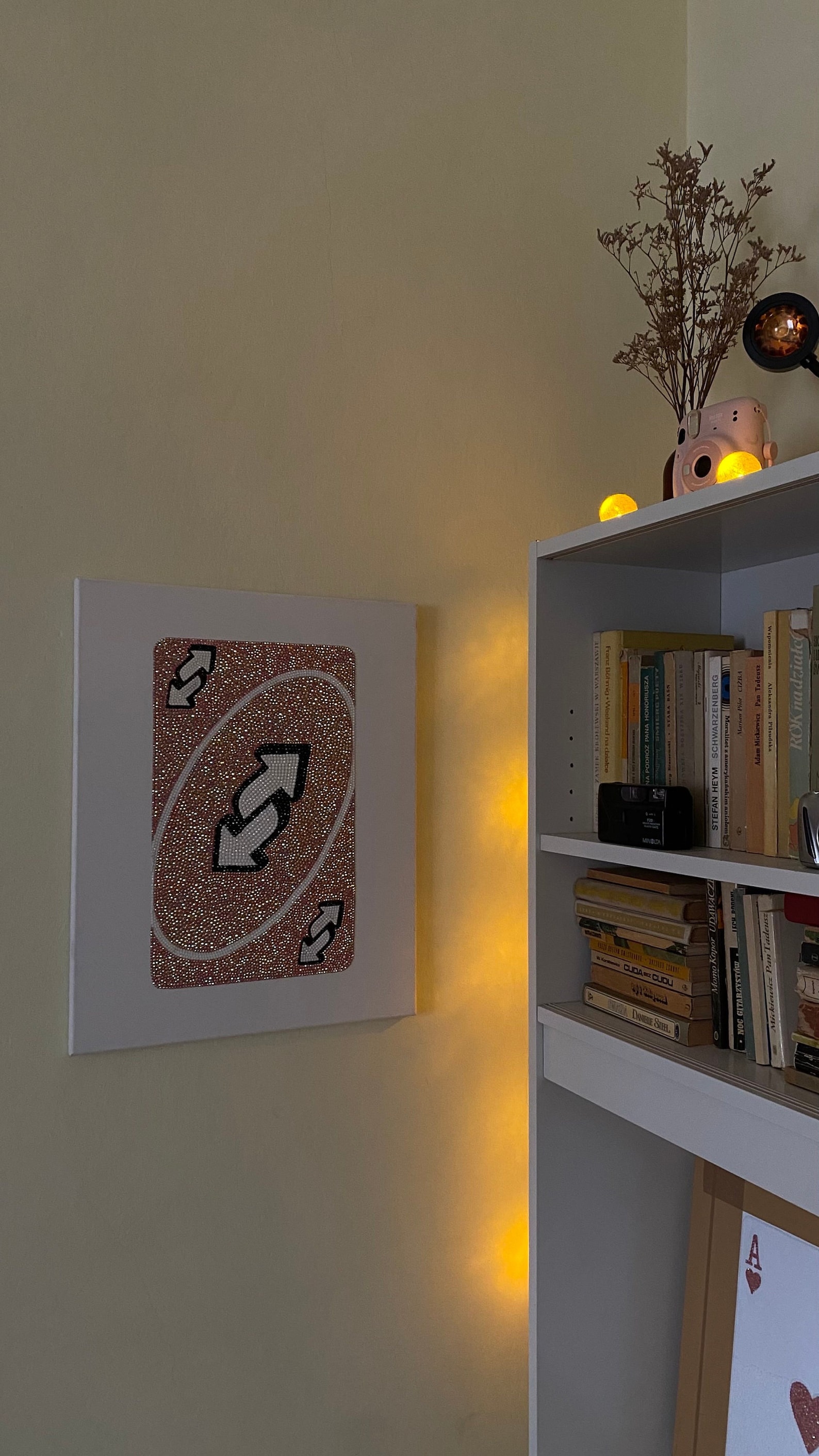 Pink UNO Reverse Card 40x50cm Bedazzled Custom Painting Art From ...