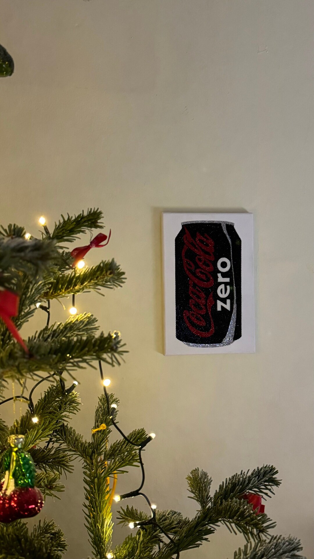 COCA COLA ZERO 20x30cm Bedazzled Custom Painting Art From Rhinestones ...