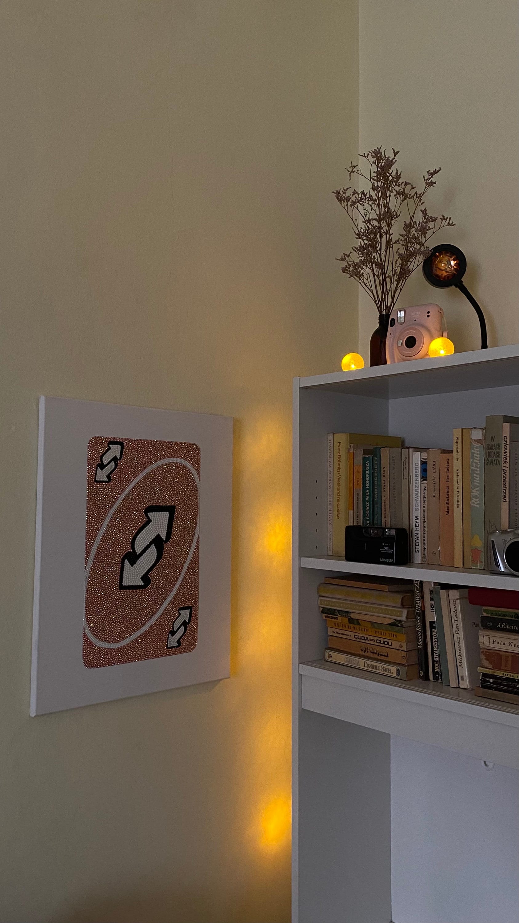 Pink UNO Reverse Card 40x50cm Bedazzled Custom Painting Art From ...