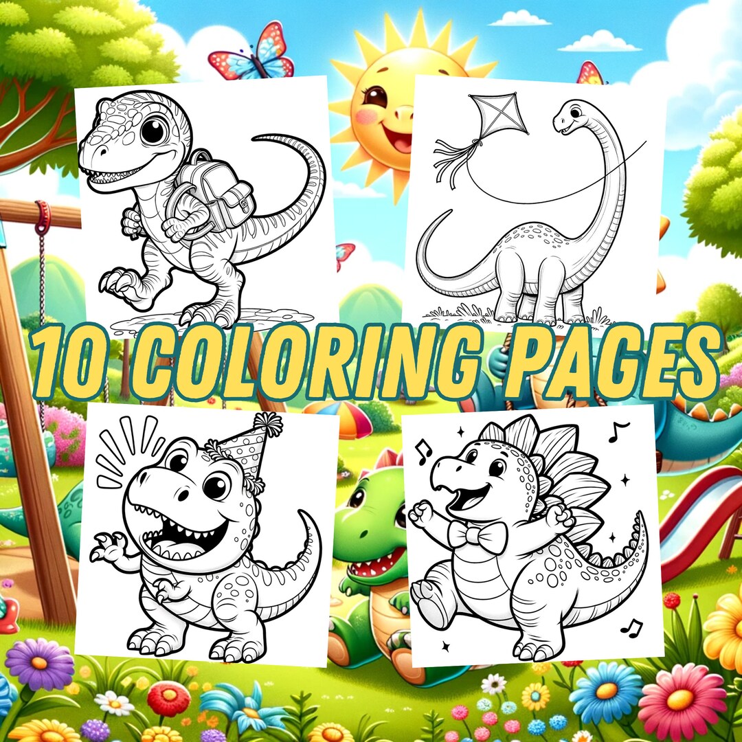 Children's Dinosaur Coloring Pages, Dino Coloring Pages to Print ...