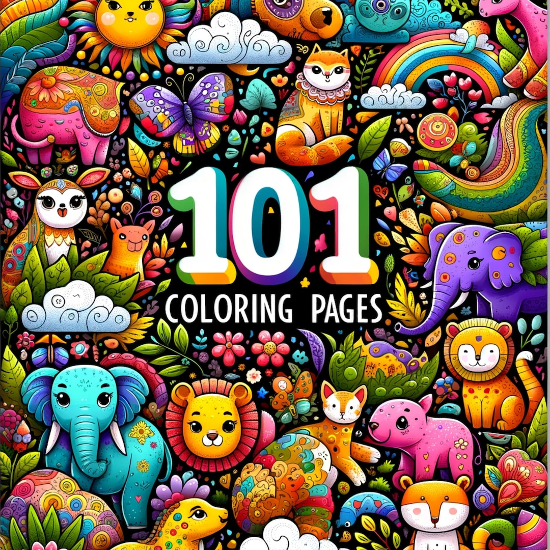 101 Kids Coloring Pages to Download, Versatile Themes, Visual Arts ...