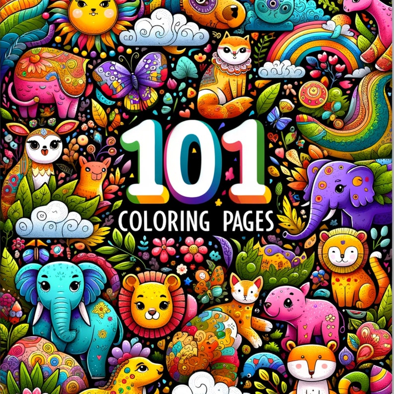 101 Kids Coloring Pages to Download, Versatile Themes, Visual Arts ...