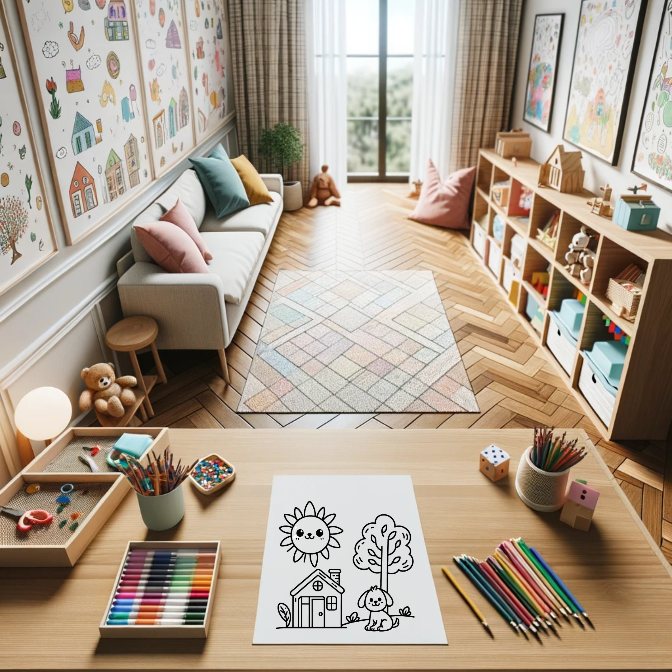 101 Kids Coloring Pages to Download, Versatile Themes, Visual Arts ...