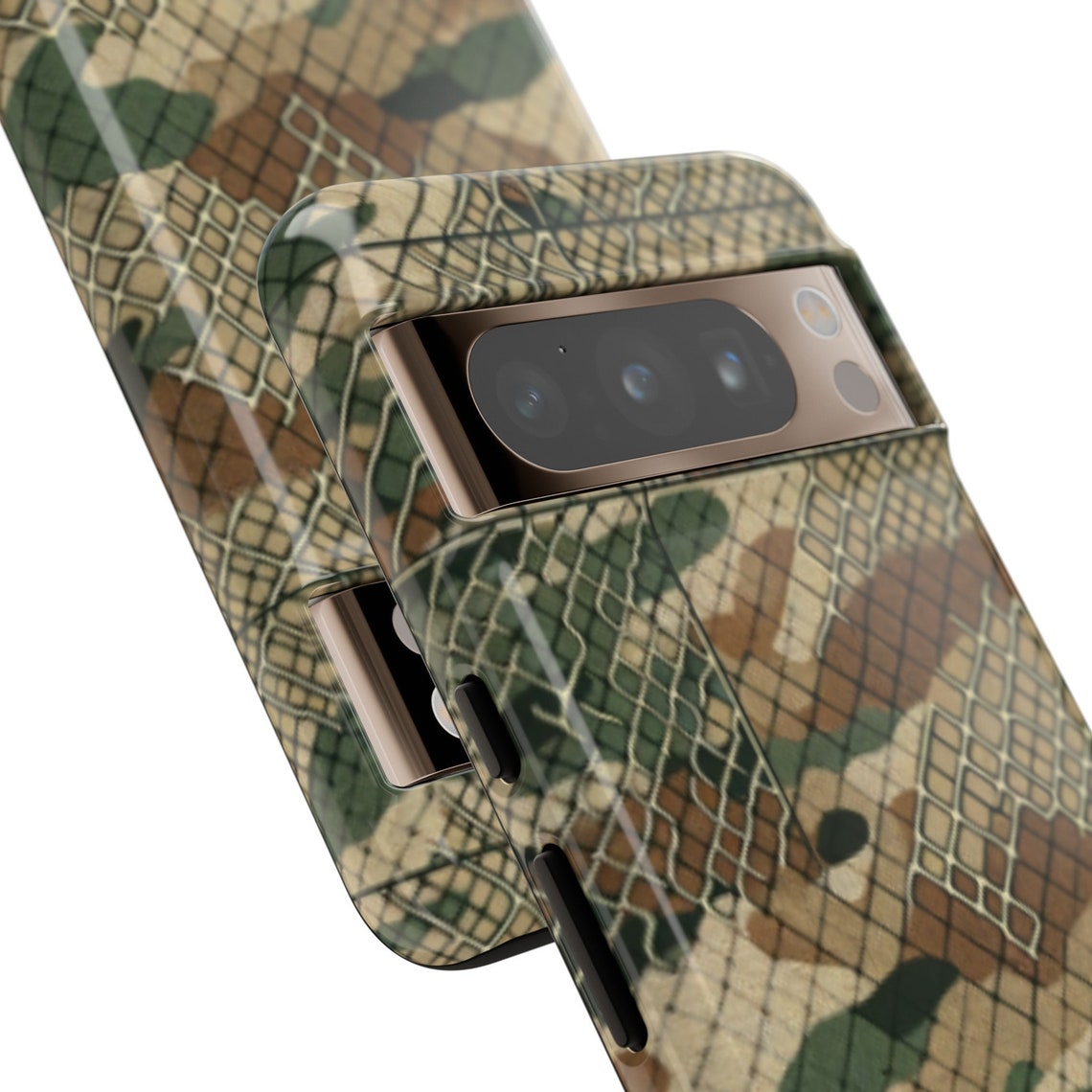 Dual-layer Camo Mesh Phone Case for Samsung Galaxy S10 to S24 Series ...