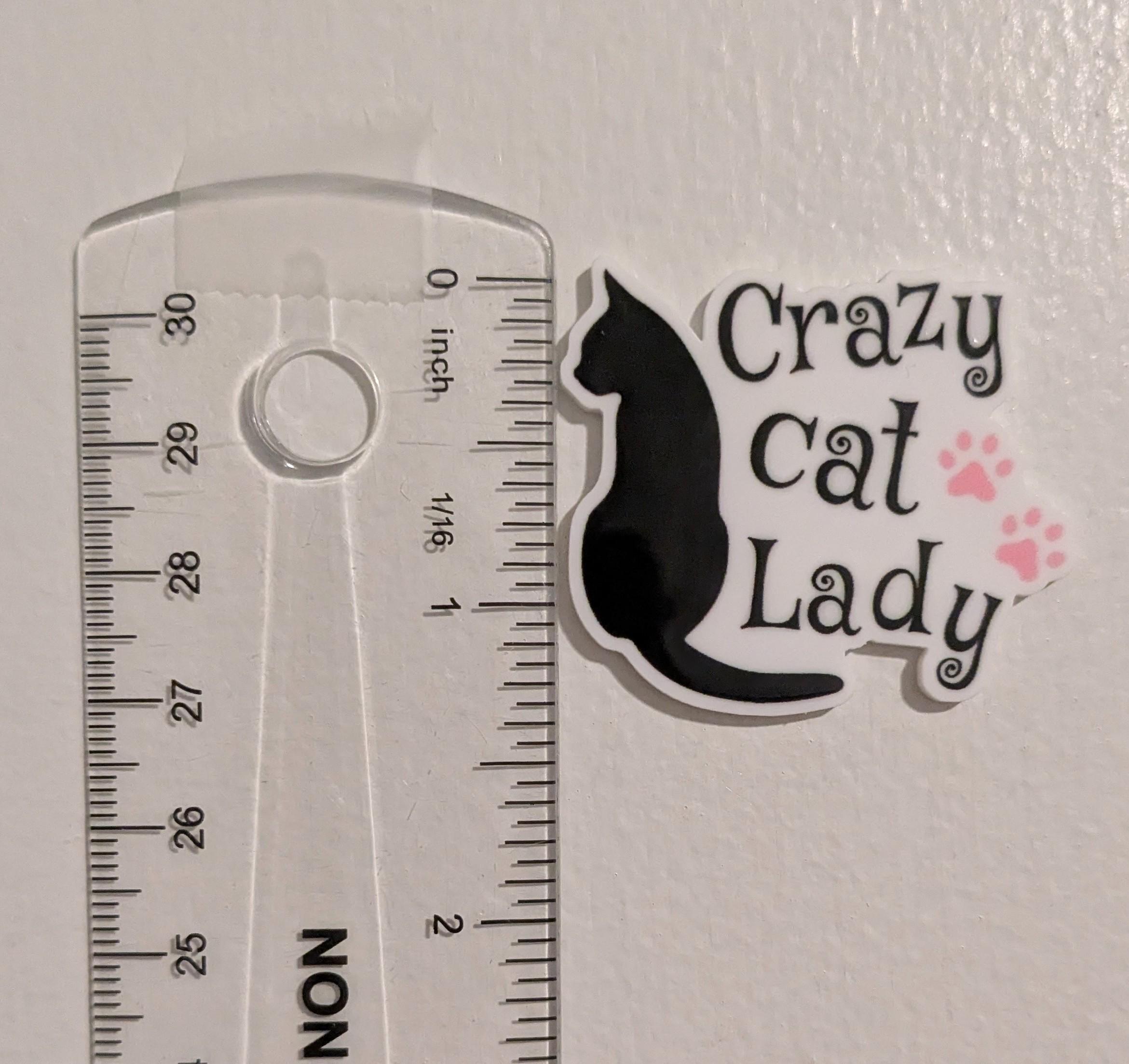 Crazy Cat Lady With Paws Charm Badge Reel - Etsy