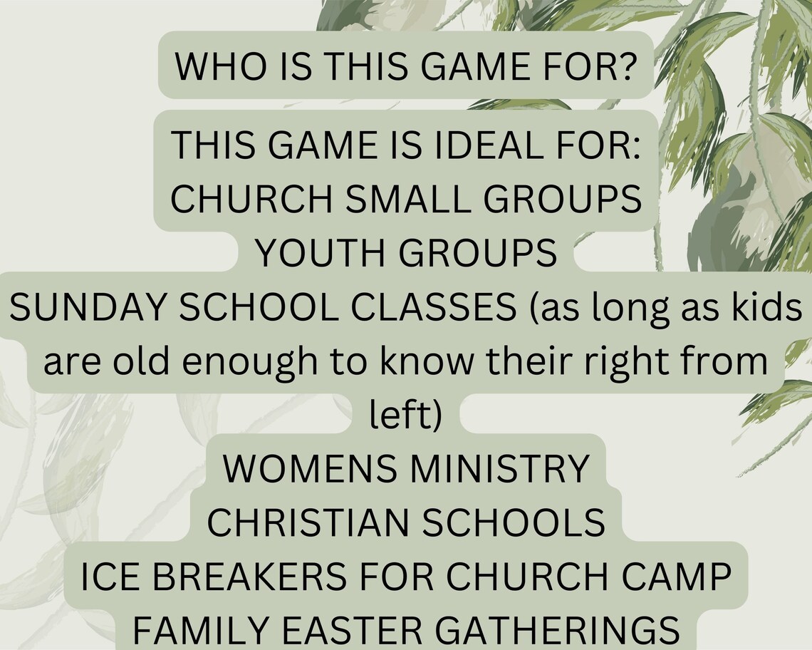 The Easter Story Left Right Game, Holy Week Activity, Christian Easter ...