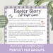 The Easter Story Left Right Game, Holy Week Activity, Christian Easter ...