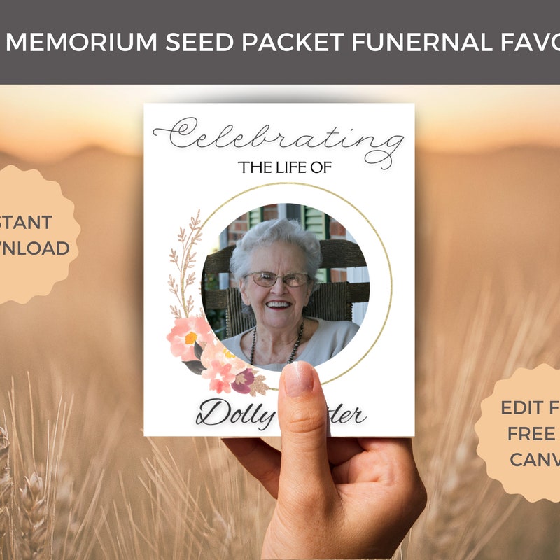 Memorial Seed Packet - Etsy