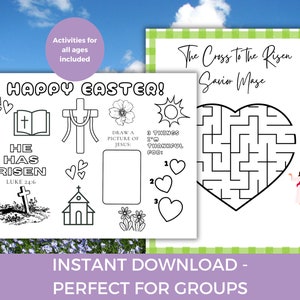 Christian Easter Activity Bundle, Youth Group Easter Idea, Bible Trivia ...