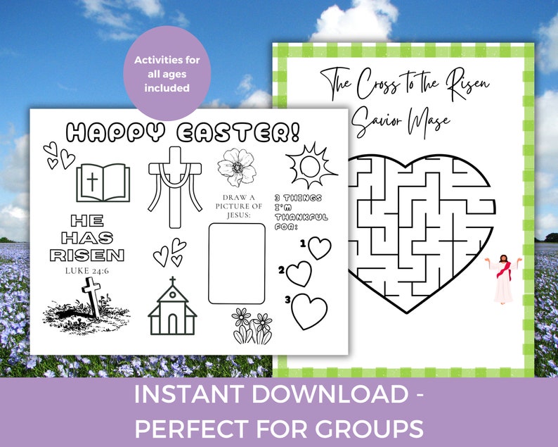 Christian Easter Activity Bundle, Youth Group Easter Idea, Bible Trivia ...