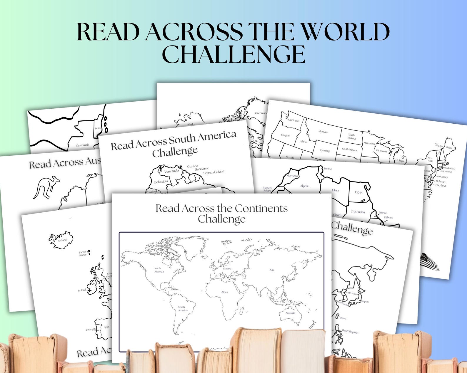 Read Across the Continents Challenge, Read Across the Globe, Read ...