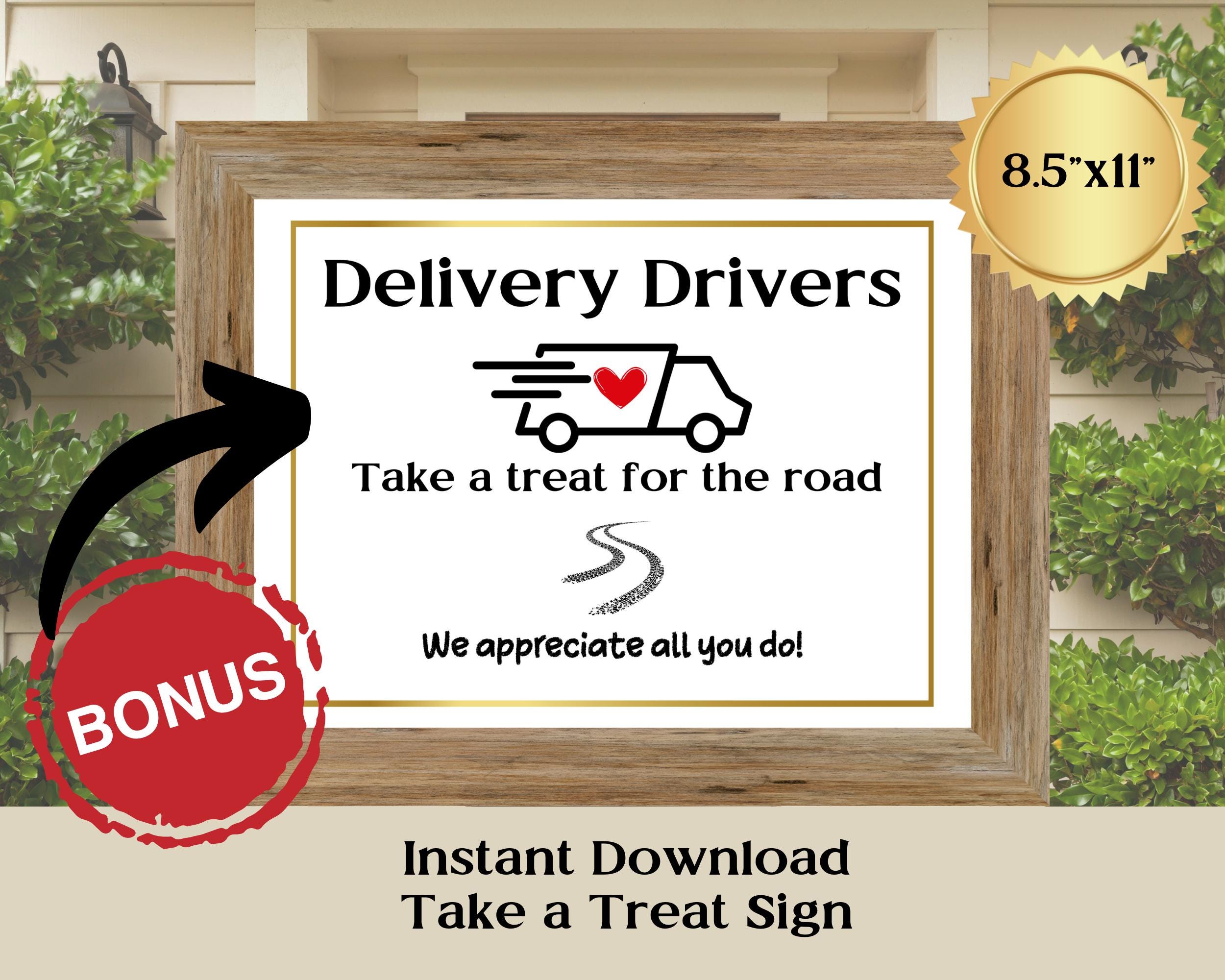 Printable Leave Packages Here Sign, Sign for Deliveries, Package ...