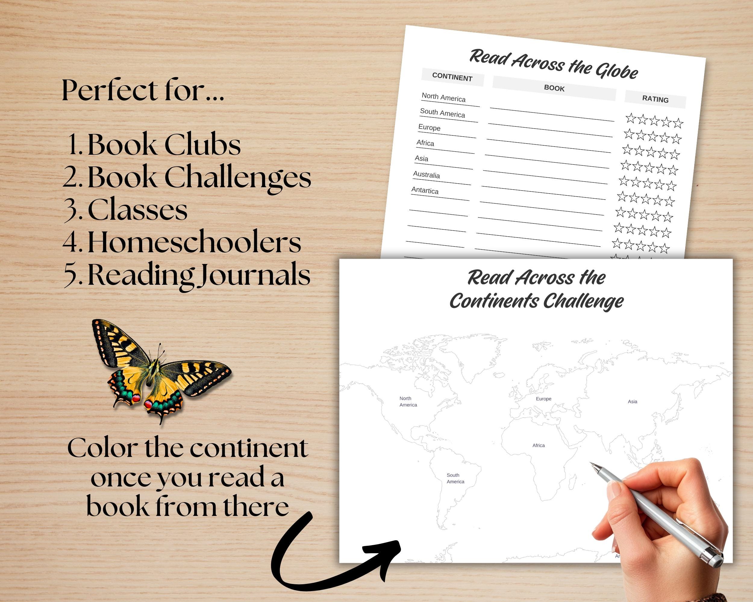 Read Across the Continents Challenge, Read Across the Globe, Read ...