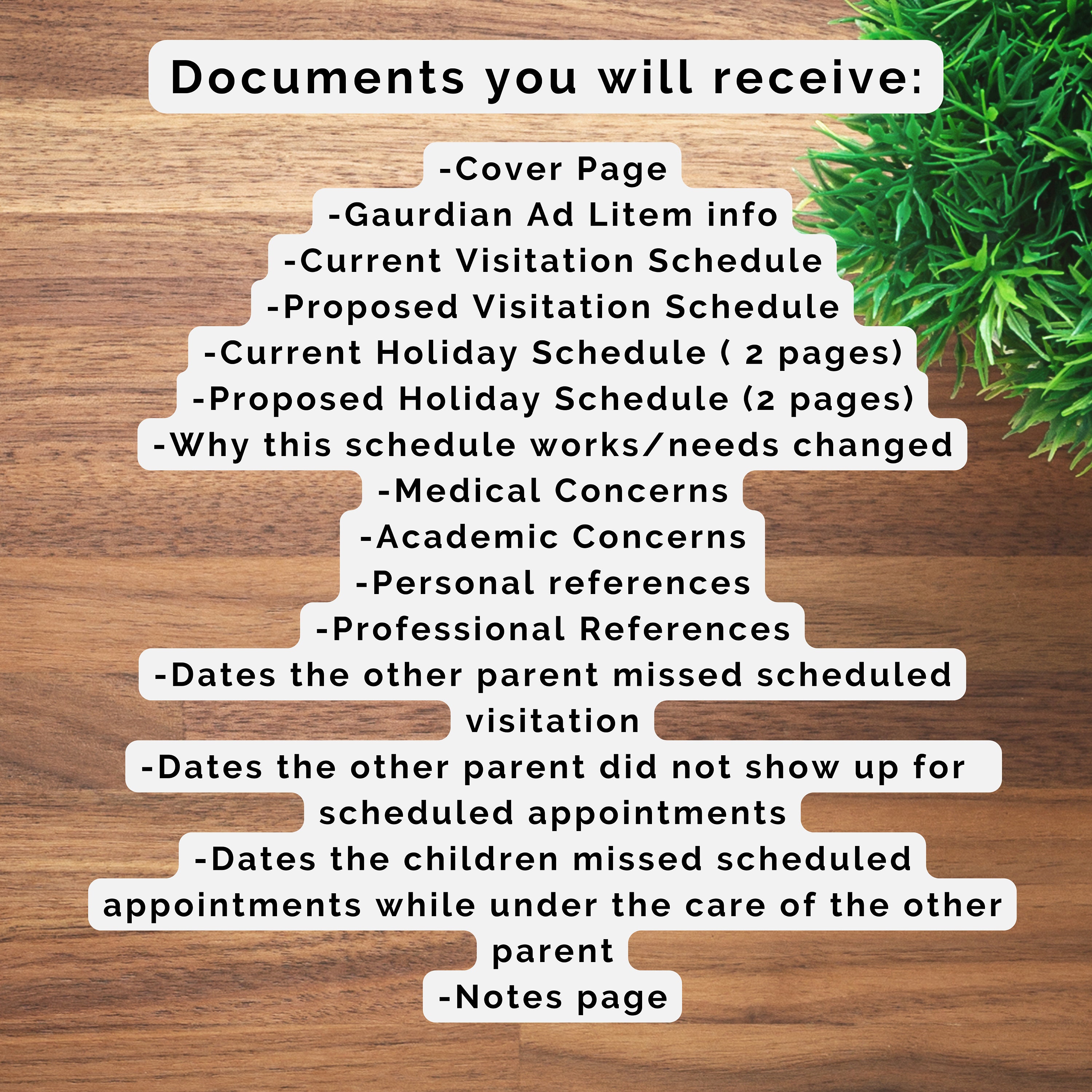 Printable Child Custody Binder, Court Case Planner, Family Law, Court ...