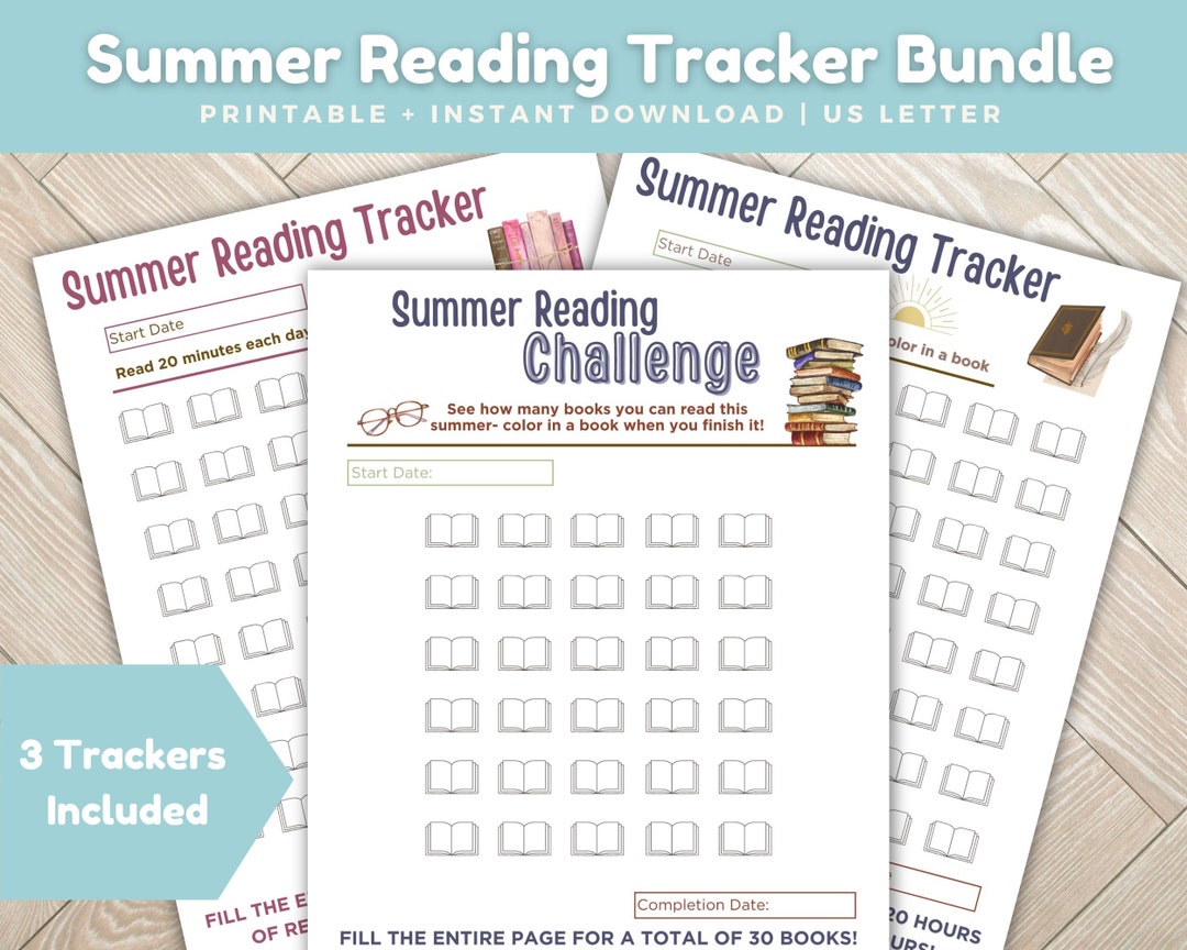 Summer Reading Challenge, Summer Reading Log, Teens Reading Tracker ...