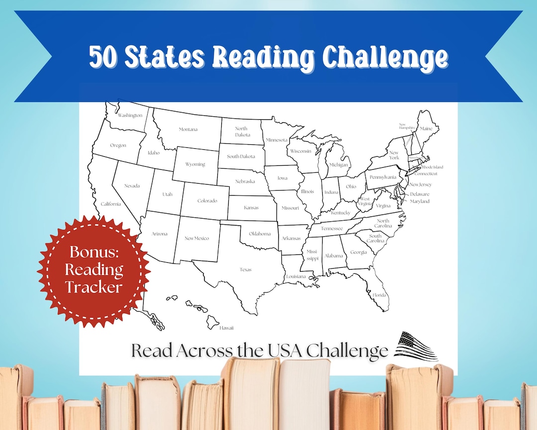 50 State Reading Challenge, Read Across the USA, Read Across the United ...