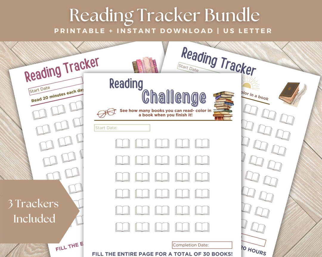 Printable Reading Tracker, Book Tracker, Reading Log Printable, Time ...