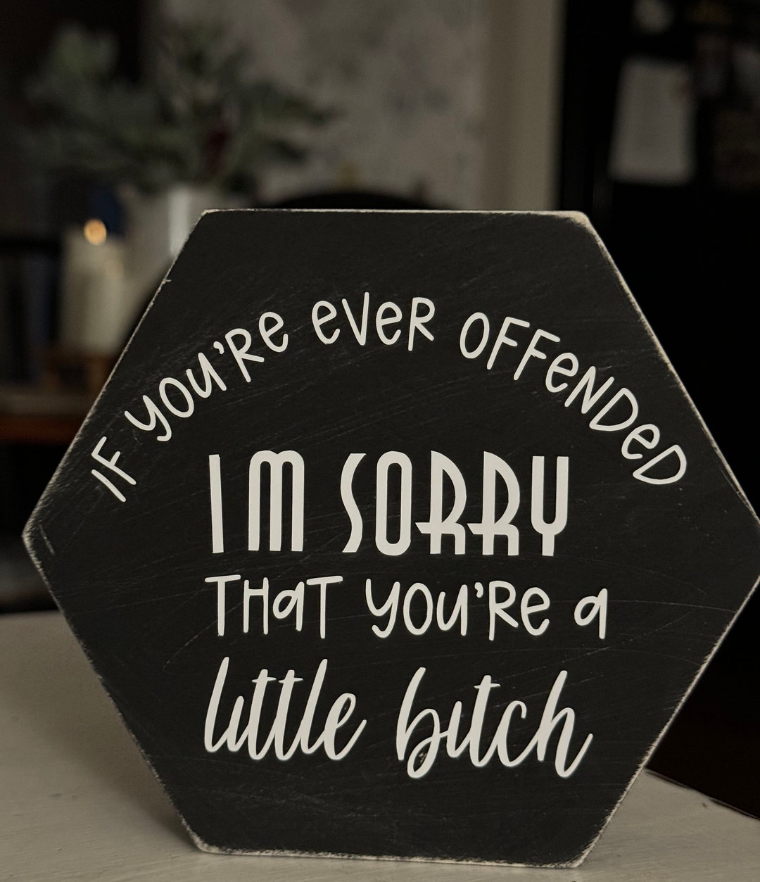 Funny Sarcastic Wood Sign: "if You're Ever Offended..." - Adult Humor ...