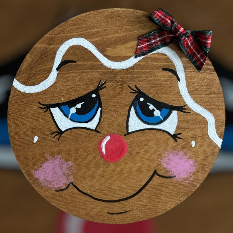 Gingerbread Handpainted Wood Decor, Christmas Decor, Tiered Tray ...